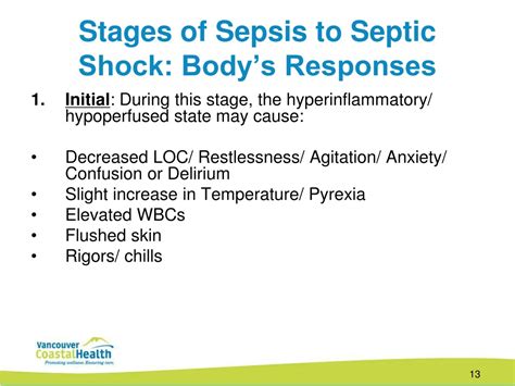 Ppt Review Of Sepsis Pre Reading For Sepsis Pilot Project Powerpoint