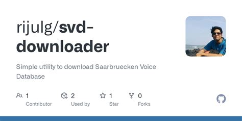Github Rijulgsvd Downloader Simple Utility To Download Saarbruecken Voice Database
