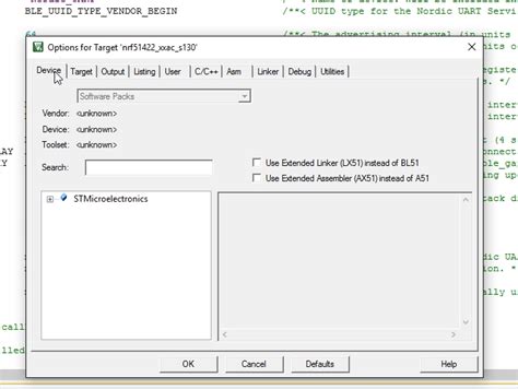 error device nordic semiconductor nrf51422 xxac is not supported by toolchain nordic qanda