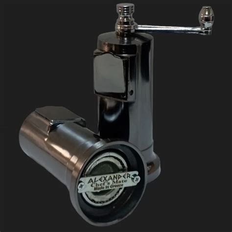 Cast Brass Hematite Gloss Pepper Mill Alexander 926 53″ Brasspeppermill