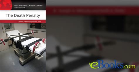 The Death Penalty By Joseph A Melusky Ebook