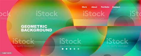 원 둥근 요소 및 선 기하학적 추상 배경 배경 화면 배너 배경 카드 책 그림 방문 페이지에 대 한 벡터 일러스트 레이 션 0명에 대한 스톡 벡터 아트 및 기타 이미지