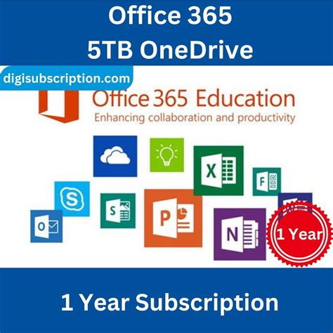 Include You To Microsoft Office 365 Edu 1 Year Subscription With 1tb 5tb Onedrive Cloud Storage