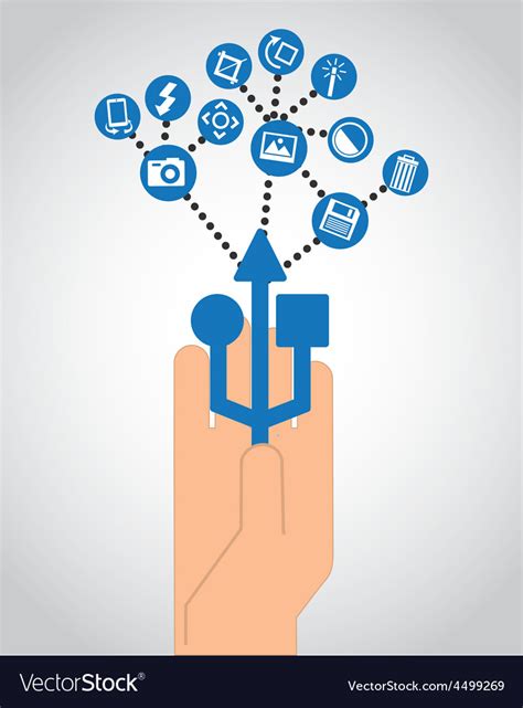 Usb Connection Royalty Free Vector Image VectorStock