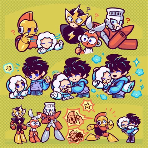 Mega Man Cut Man Ice Man Elec Man Fire Man And 1 More Mega Man