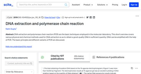 Dna Extraction And Polymerase Chain Reaction
