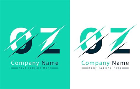 Premium Vector Oz Letter Logo Vector Design Concept Elements