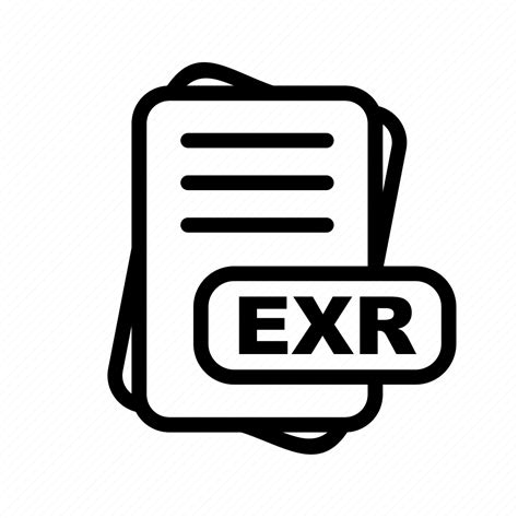exr file format icon download on iconfinder