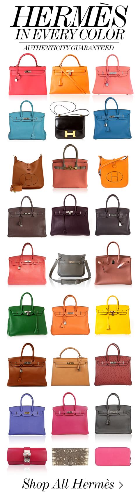 A Birkin And Kelly In Every Color Hermes Handbags Hermes Bags Hermes