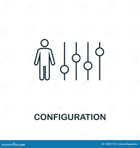 Configuration Outline Icon Premium Style Design From Project