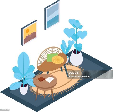 문화 및 생태 사무실 공간 아이소메트릭 개념 드라마 작가 의자 벡터 컬러 아이콘 디자인 그린 오피스 기호 친환경 작업 공간 기호 현대적인 가구 요소 스톡 일러스트레이션