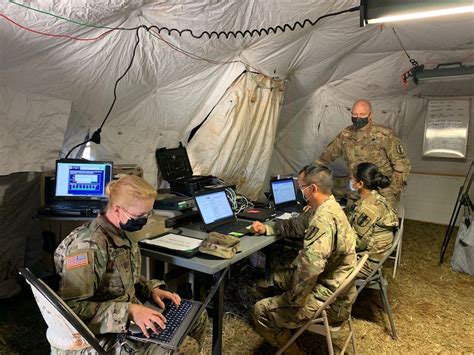 303rd Maneuver Enhancement Brigade Utilize Vsat To Perform Daily Duties