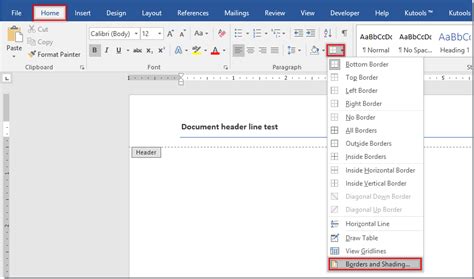 How To Remove Header Line In Word Document