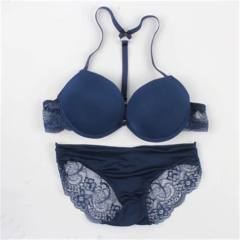 Womens Front Closure Lace Racer Back Racerback Push Up Bras Seamless