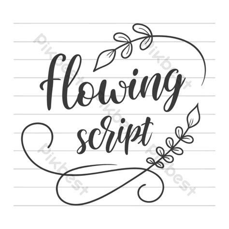 Elegant Handwritten Script Collection Illustration Eps Free Download Pikbest