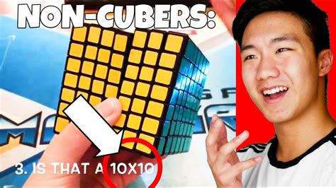 Things That Every Non Cuber Says Youtube