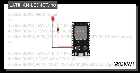 Blynk 3 Led Copy Wokwi Esp32 Stm32 Arduino Simulator
