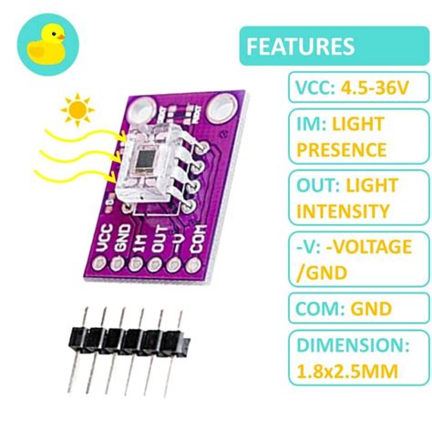 Opt101 Monolithic Photodiode Light Intensity Sensor Module Lazada