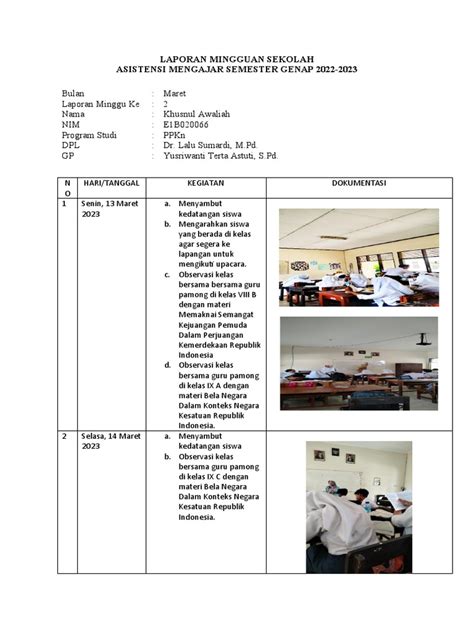 Contoh Laporan Plp Pdf