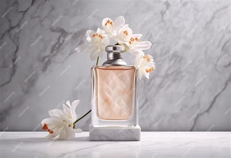 Premium Ai Image Jasmine Perfume Mock Up