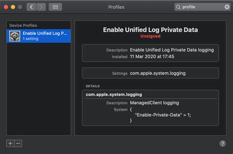 Security How To Show Private Data In Macos Unified Log Super User