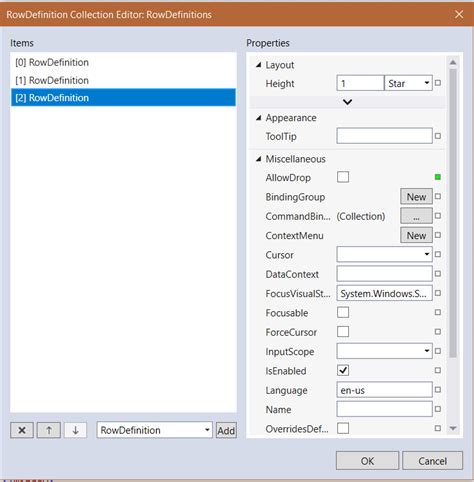 Wpf Column And Row Definitions Carl De Souza