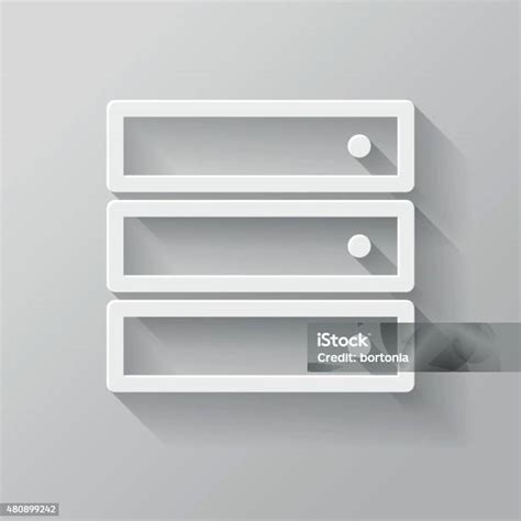 데이터베이스 종이 여윔 회선 인터페이스 아이콘크기 긴 Shadow 플랫 디자인에 대한 스톡 벡터 아트 및 기타 이미지 플랫 디자인 네트워크 서버 3차원 형태 Istock