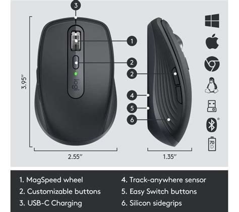 Promo Logitech Mx Anywhere 2s Logitech Mouse Wireless Mouse Bluetooth