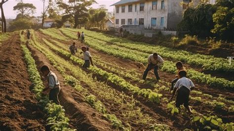 Premium Ai Image School Field Photo