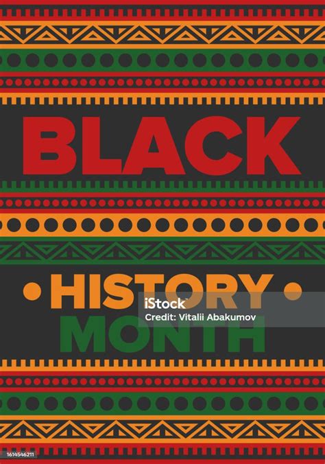 흑인 역사의 달 아프리카 계 미국인 역사 매년 축하합니다 2 월에 미국과 캐나다에서 영국에서 10 월에 포스터 카드 배너 배경