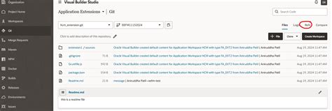 Git Tab Not Displaying Correctly Oracle Forums
