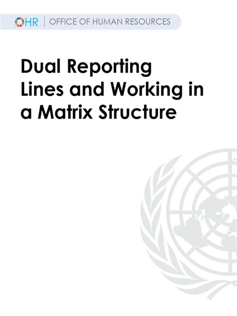 Dual Reporting And Working In A Matric Guidelines July 29 0 Pdf Performance Appraisal