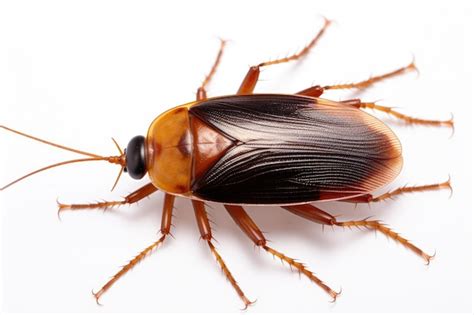 Premium Ai Image A Cockroach Isolated On White Background Cockroach Generative Ai