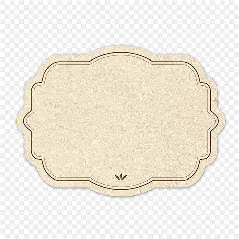 Retro Label Png Image Yellow Symmetrical Line Retro Pattern Label