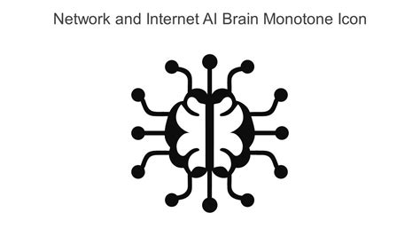 Network And Internet Ai Brain Monotone Icon In Powerpoint Pptx Png And Editable Eps Format PPT