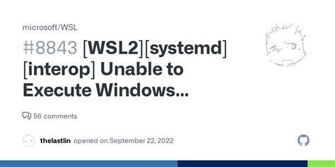 Wsl2 Systemd Interop Unable To Execute Windows Binary When Systemd