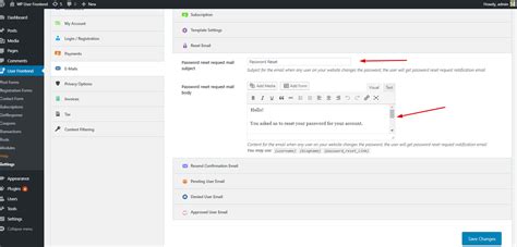 Customize Html Email Templates Using Wp User Frontend Wedevs
