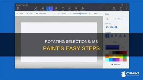 Rotating Selections Ms Paint S Easy Steps CyPaint