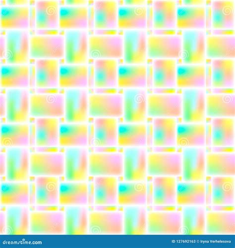 Seamless Bright Geometric Repeating Pattern Of Rectangles Vector Stock Illustration