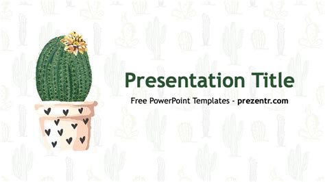 Free Cactus Powerpoint Template Prezentr Powerpoint Templates Powerpoint Templates
