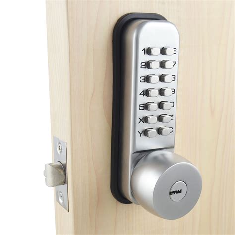 Mechanical Password Door Lock Bedroom Code Locks With Keys Color Silvery From