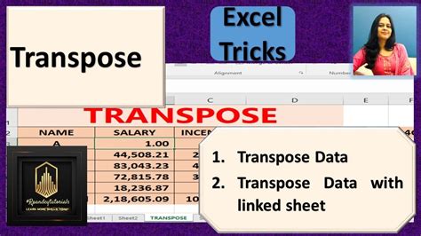 The Simple And Fast Way To Transpose Data In Excel Rpandeytutorials