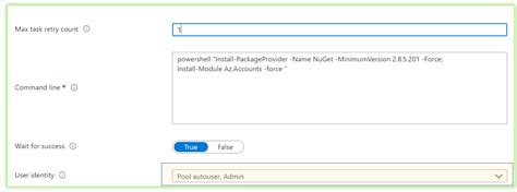 Unable To Run Az Commands In Azure Data Factory In Custom Activity Microsoft Qanda