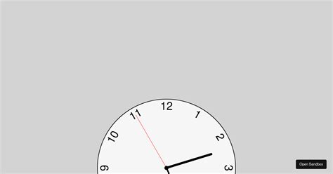 Js Clock Codesandbox Js Clock Codesandbox