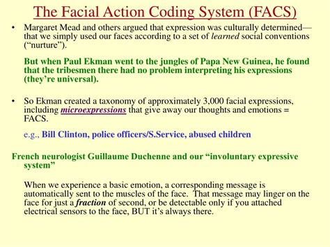 Ppt Blues Clues And The Facial Action Coding System Powerpoint Presentation Id2762875