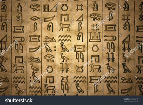 Set Characters Ancient Writing System Hieroglyphs Stock Illustration 141094018 Shutterstock