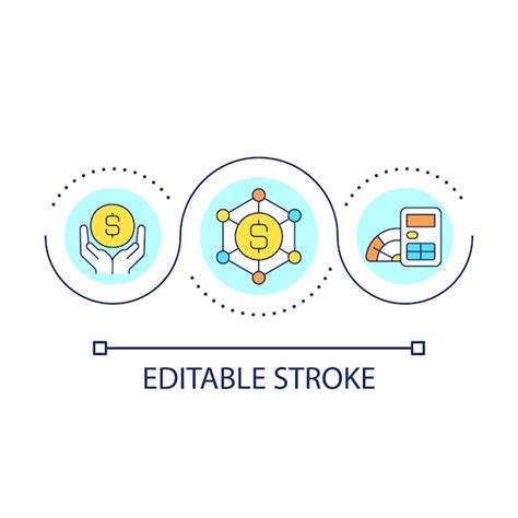 Premium Vector Financial Technology For Business Loop Concept Icon