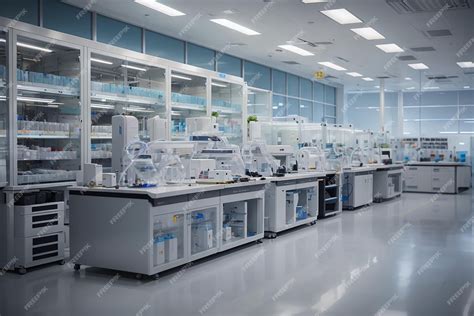 Premium Ai Image Genomic Sequencing Laboratory Futuristic Science Lab Background Wallpaper