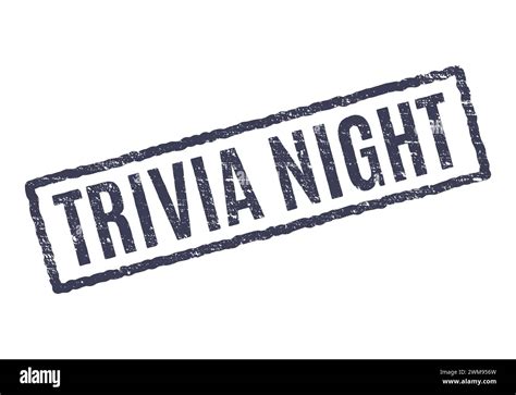 Trivia Night Background Stamp Quiz Illustration Design Stock Vector Image And Art Alamy