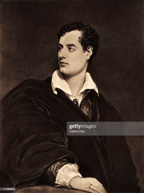 Lord Byron Portrait British Poet 1788 1824 After The Portrait By